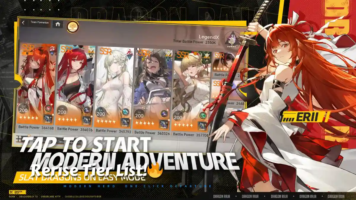 Dragon Raja Rerise Tier List Best Characters (November 2025)